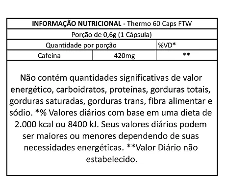 Termogênico Diabo Verde Thermocaps 60 Capsula FTW - R4 SUPLEMENTOS