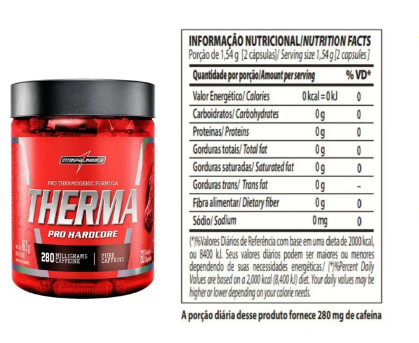 Termogenico Therma Pro Hardcore 60 Cápsulas Integralmédica - R4 SUPLEMENTOS
