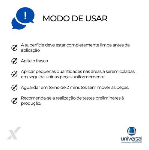 Cola Ps Branco Cristal Poliestireno Chapas Universal Química - FIXCOM ...