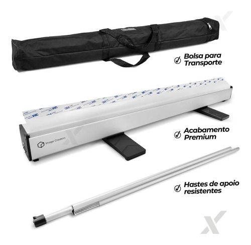 Porta Banner Roll Up 85 X 200cm Suporte Retrátil Com Bolsa - FIXCOM ...