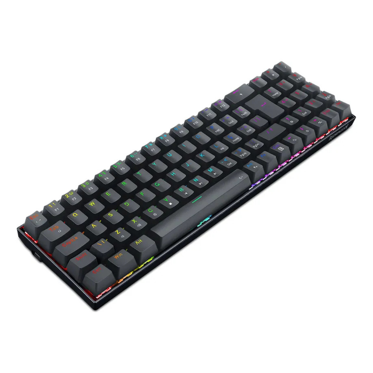 Teclado Mecânico Gamer Zed Pro Rgb Preto Switch Marrom - Shopptek