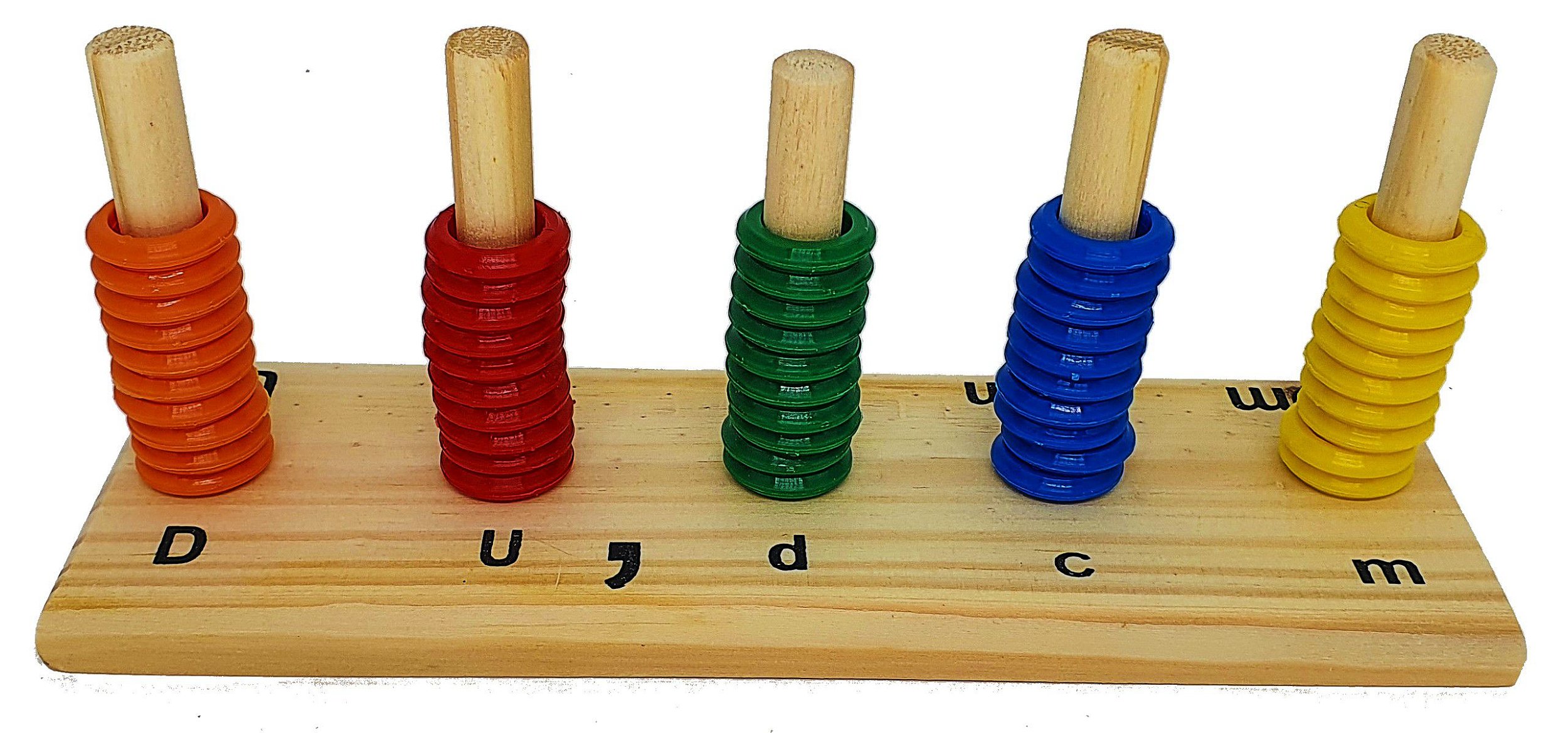 Ábaco Aberto Madeira 50 Argolas MMP Escolar pedagógico - Papelaria de Brinquedo - Brinquedo ...