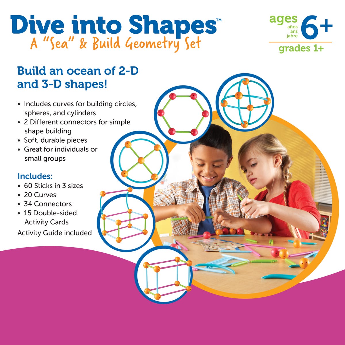 Kit Vertices Conectores Geometria Plana Espacial Ler 1773 - Papelaria ...