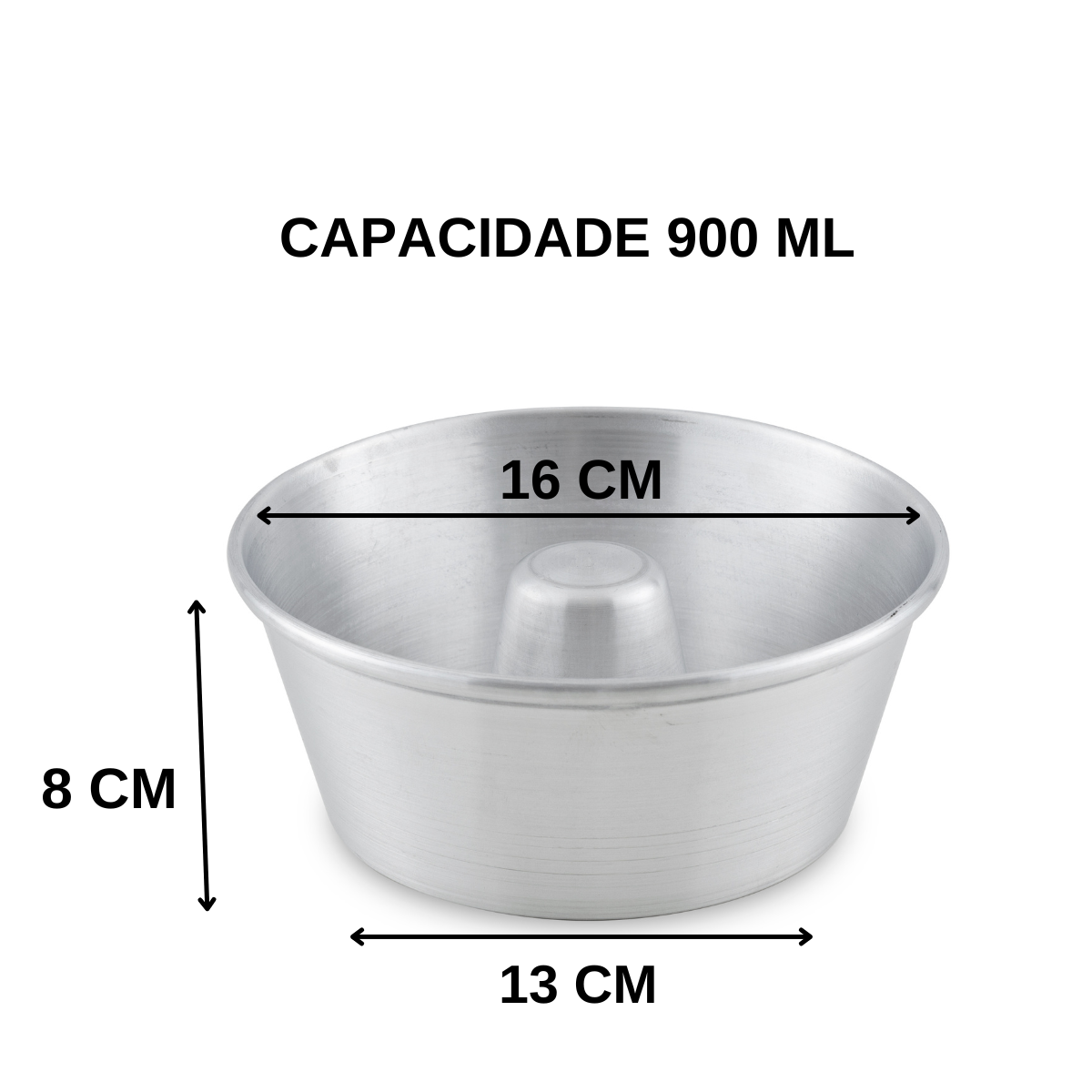 Kit 15 Formas Furo no Meio Bolo e Pudim Nº16 - Paraíso do Cozinheiro