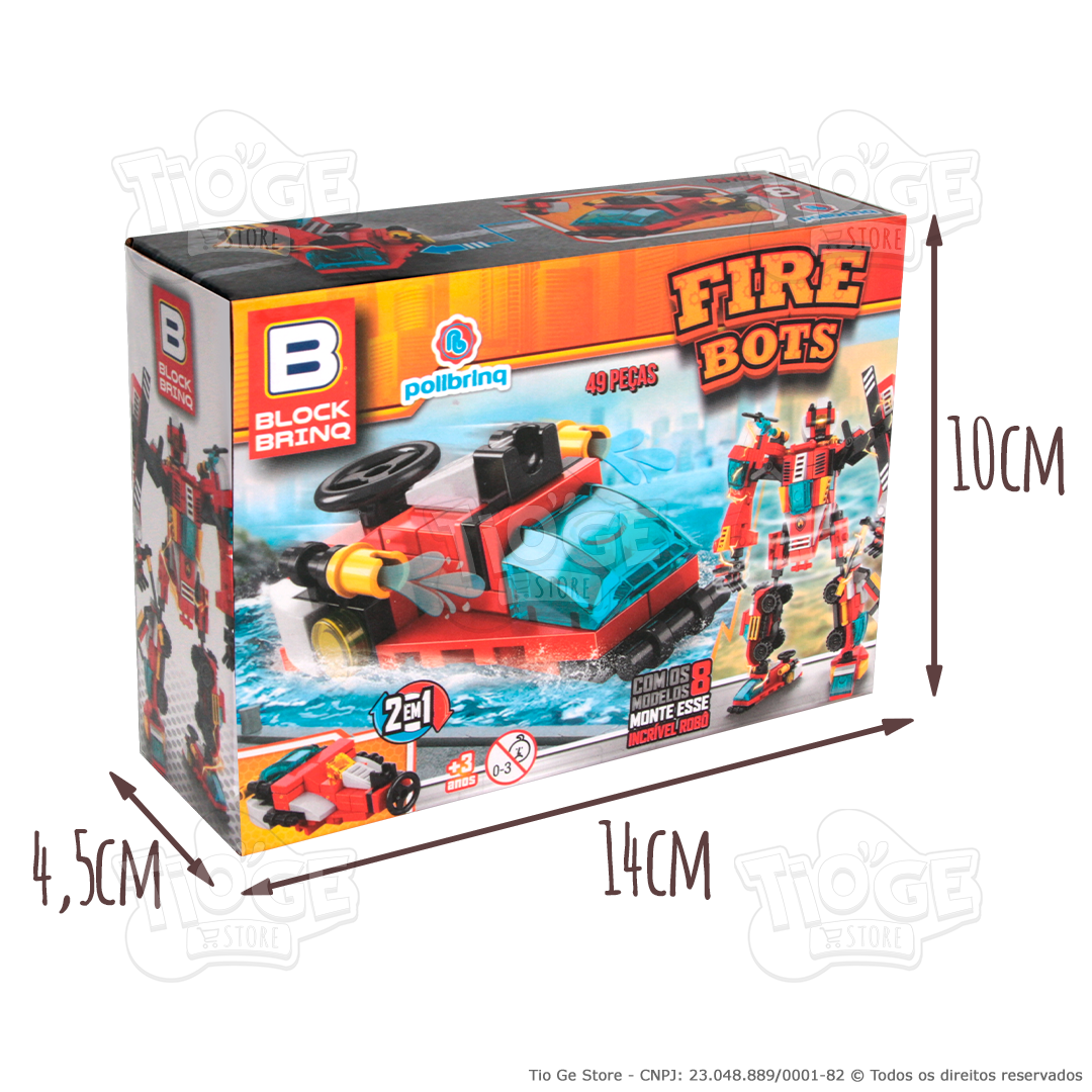 Blocos de Montar e Desmontar Fire Bots (Nº 8) Barco Submarino de ...