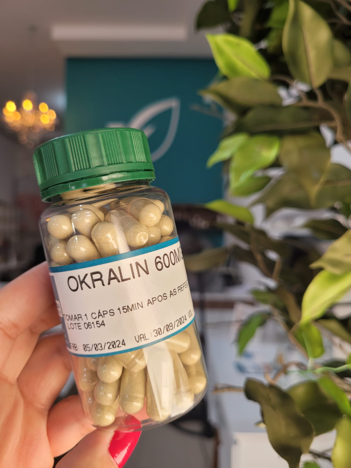Okralin 600mg : Galena Original Suplemento Natural 30 Cápsulas ...