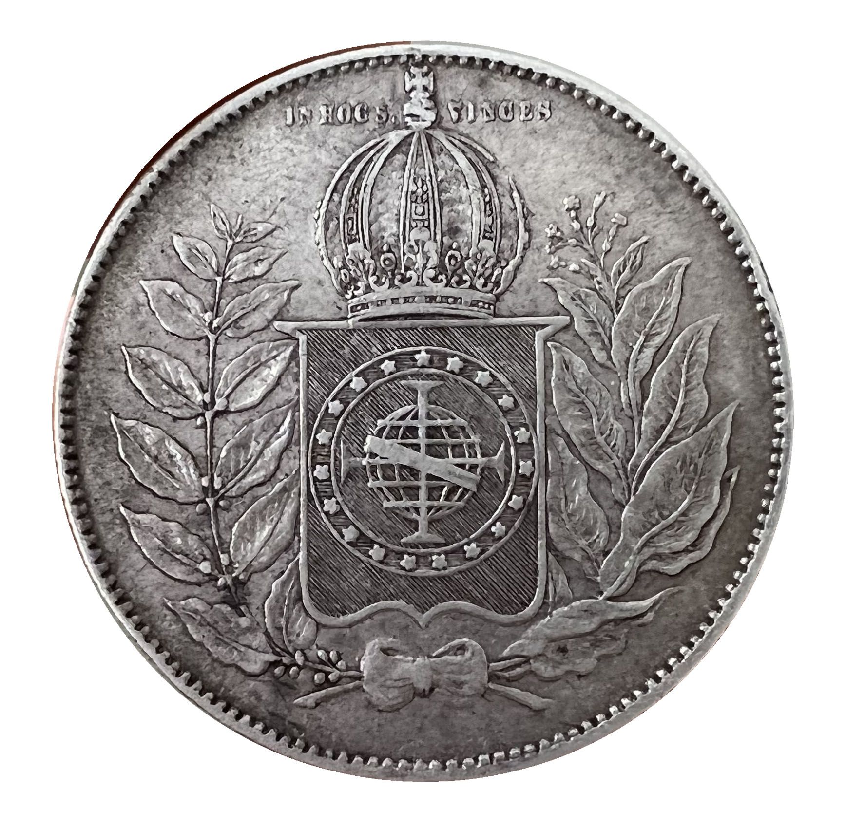 Numismática. Moeda de Prata do Brasil 1000 Réis 1852 - Numismática ...