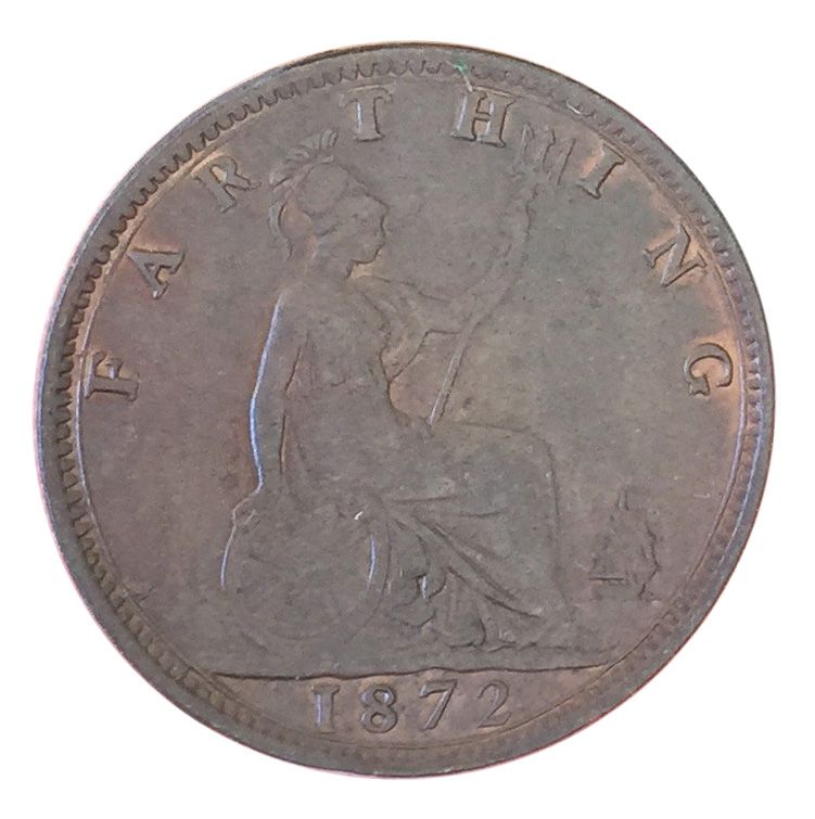 Numismática. Moeda de Bronze da Inglaterra Farthing 1872 - Numismática ...