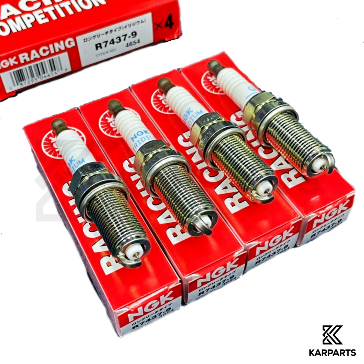 Jogo 4 Velas de Ignição NGK Racing Competition Grau 9 R7437-9 Golf GTI ...