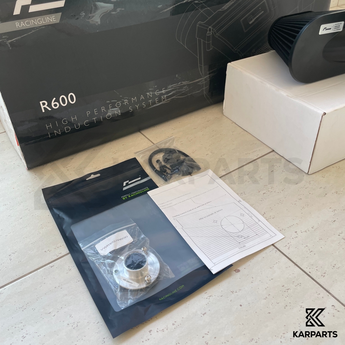 Intake VWR Racingline R600 Filtro Algodão Golf GTI Jetta GLI MK7 Tiguan ...