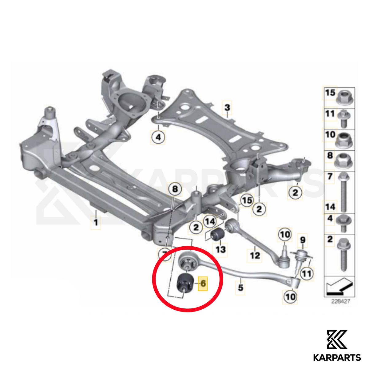 Bucha Braço Curvo Suspensão Dianteira BMW X3 X4 F25 F26 2011-2017 ...