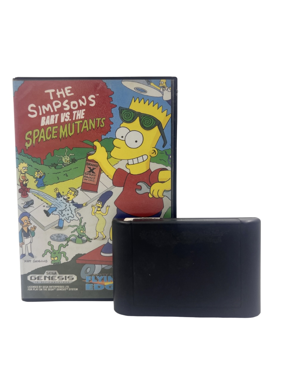 Jogo Mídia Física Mega Drive - The Simpsons Bart vs The Space Mutants ...