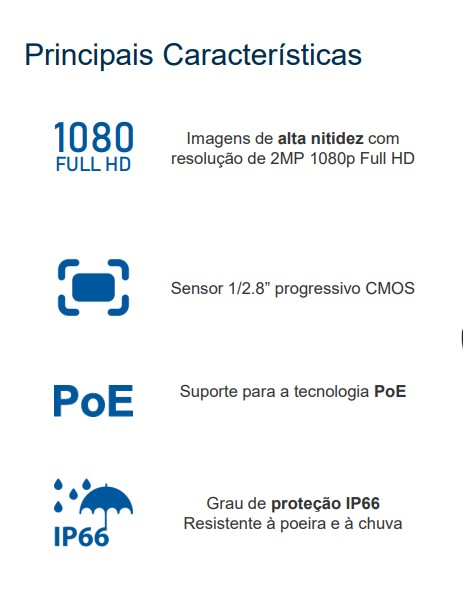 Câmera de Monitoramento Weg Ip-h022-b11 2mp 1080p Full Hd - Loja online ...