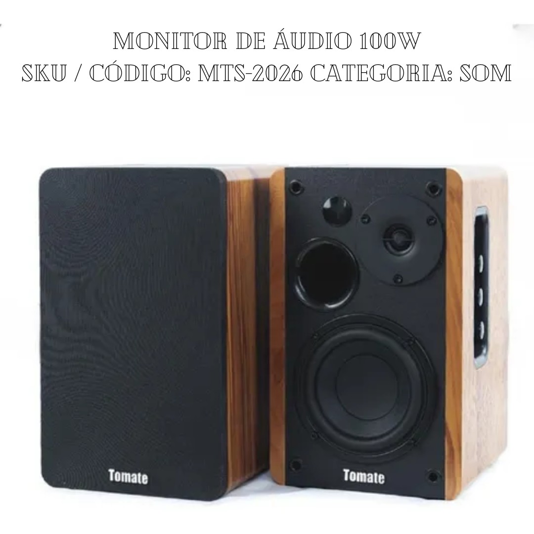 Monitor De Áudio 100w SKU / Código: MTS-2026 Categoria: Som ...