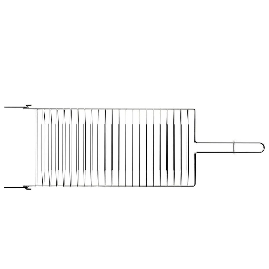 Grelha Dupla Aço Inox Churrasqueira Churrasco Tramontina 31x18 Abre e ...