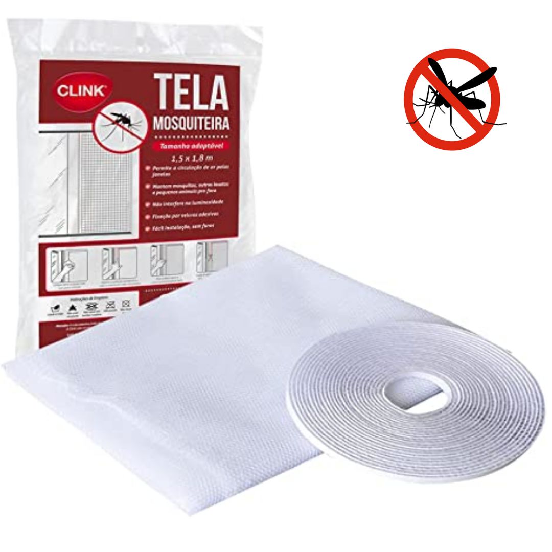 Kit 2 Telas Mosquiteiras Para Janela Velcro Telinha Anti Bichos e ...