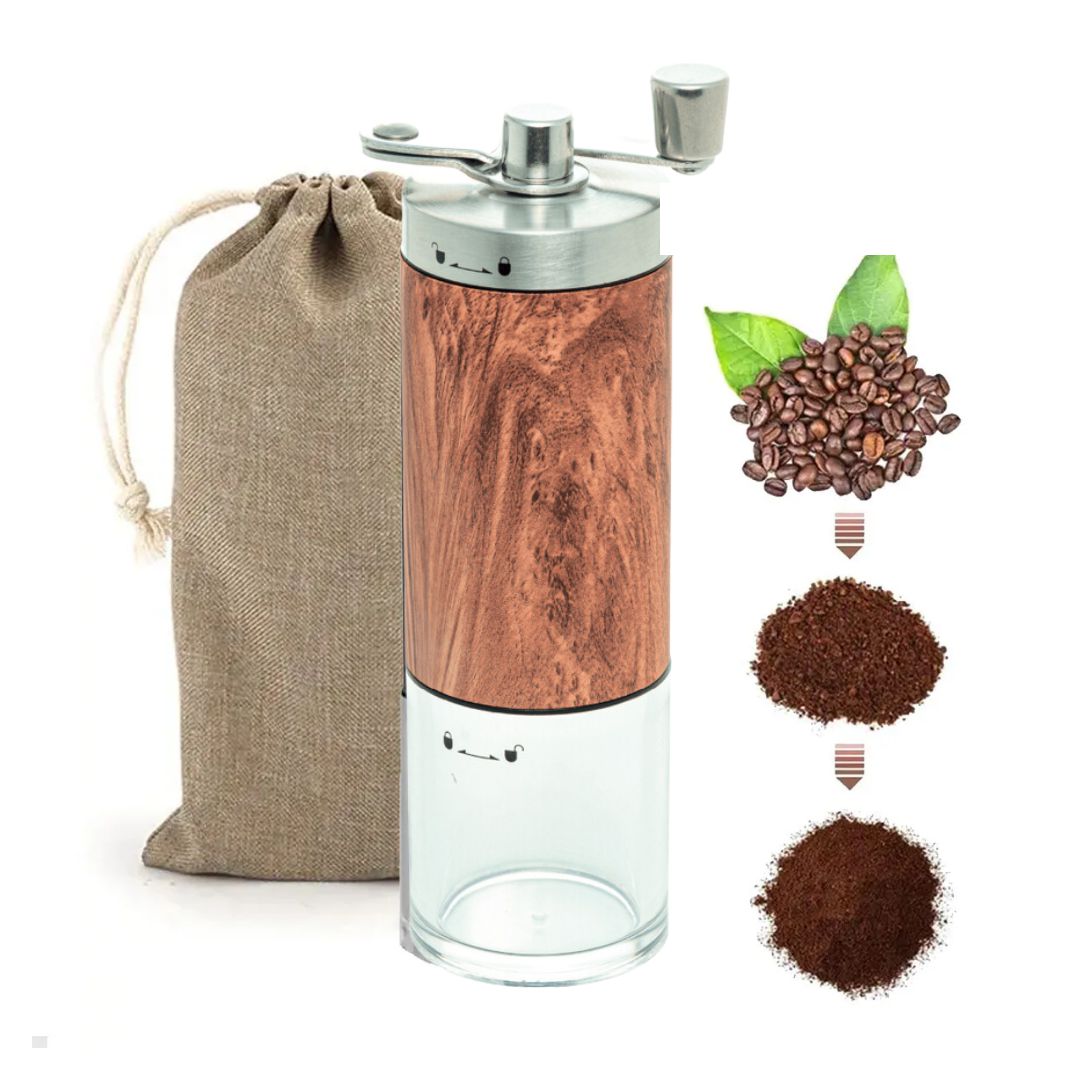 Moedor de Café Manual Moinho Aço Inox Com Estampa Madeira Wolff ...