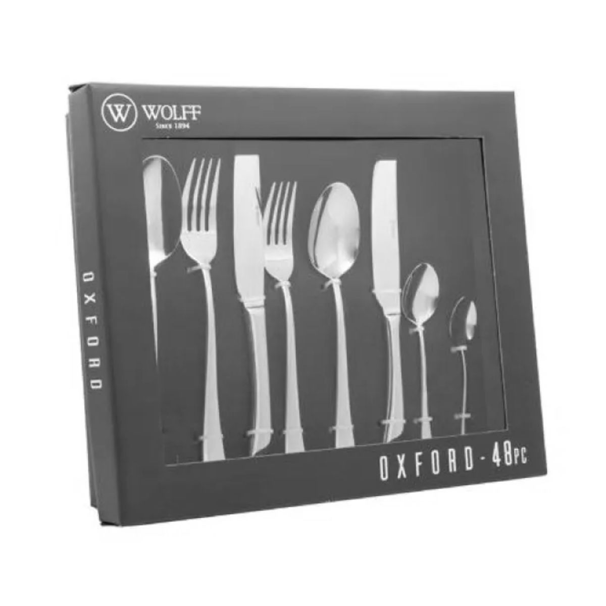 Faqueiro Jogo de Talheres Kit 48 Peças Aço Inox Talher Mesa Wolff Luxo ...
