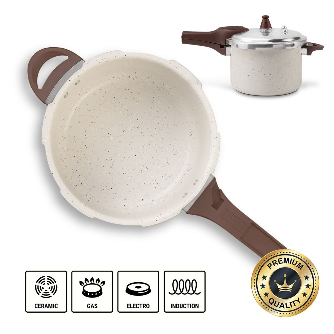 Jogo de Panelas Antiaderente Cerâmica Cooktop Fogão Indução Kit 8Pcs ...