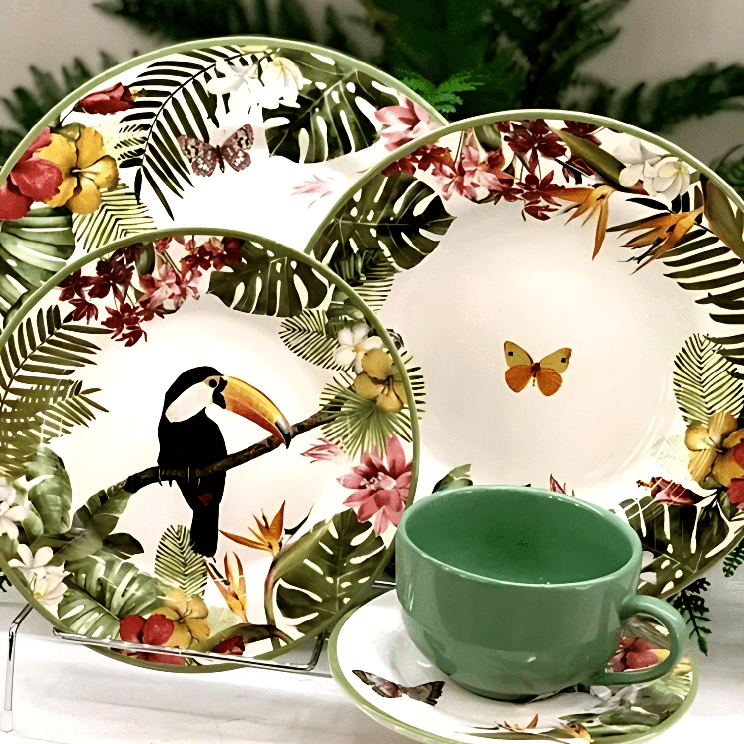 Prato Fundo de Cerâmica 25cm Sopa Pardiso Alleanza Tropical - Magazine ...