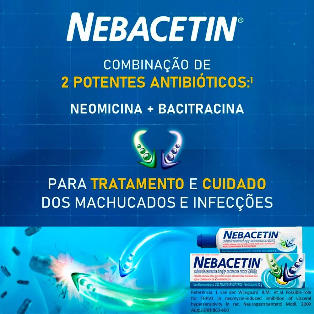 Nebacetin Pomada 15g - Be Pharma