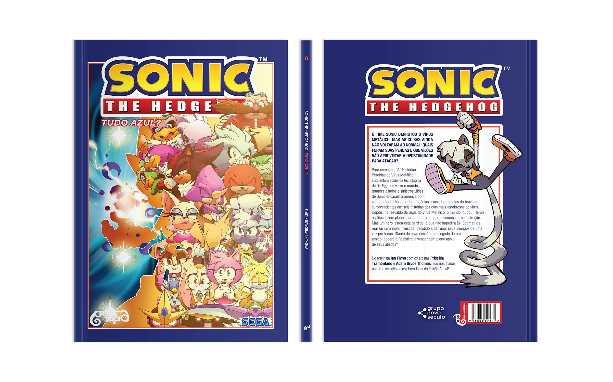 Sonic The Hedgehog Volume 8: Tudo Azul? (Acompanha Marcador E Pôster ...
