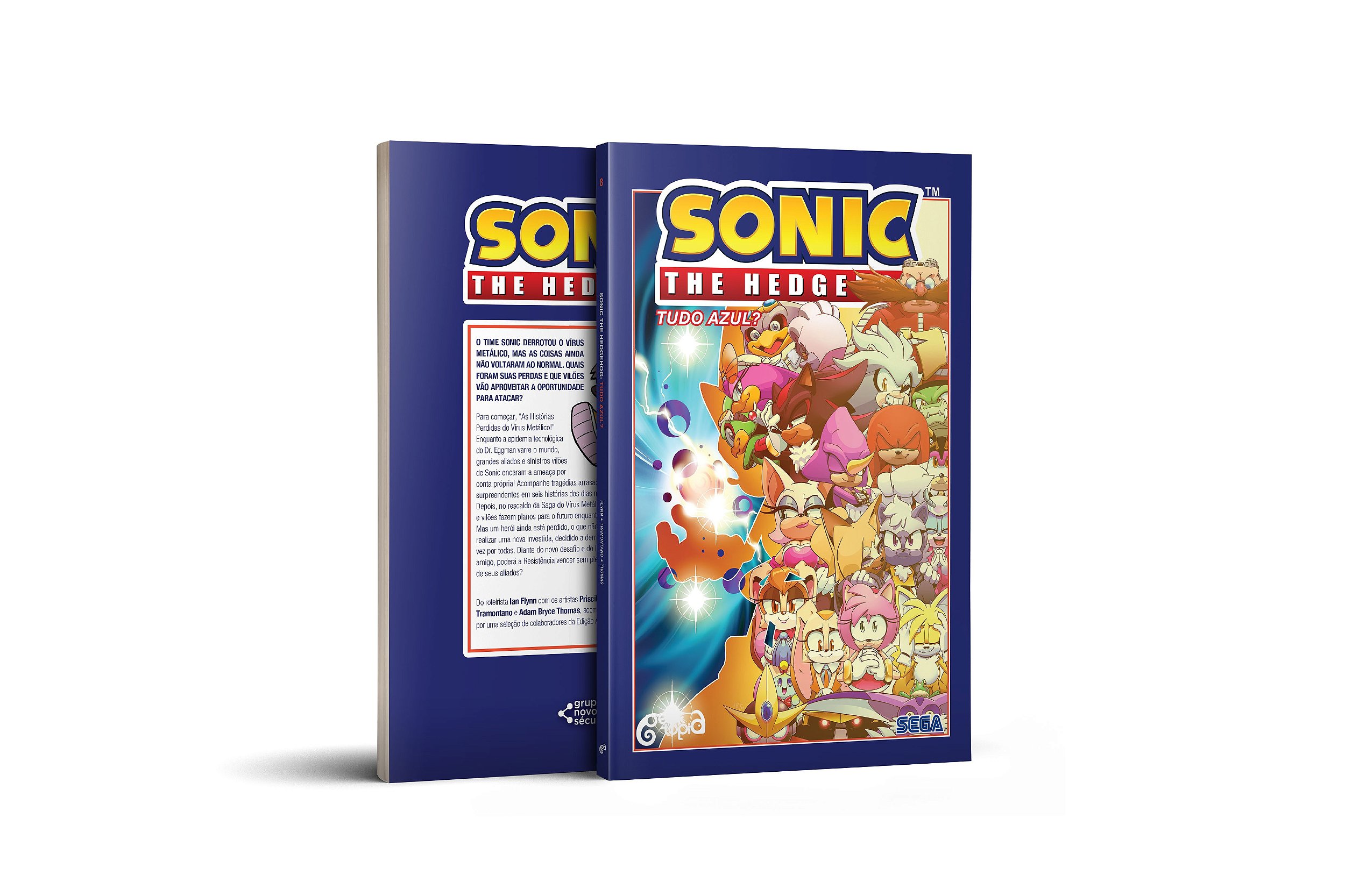 Sonic The Hedgehog Volume 8: Tudo Azul? (Acompanha Marcador E Pôster ...