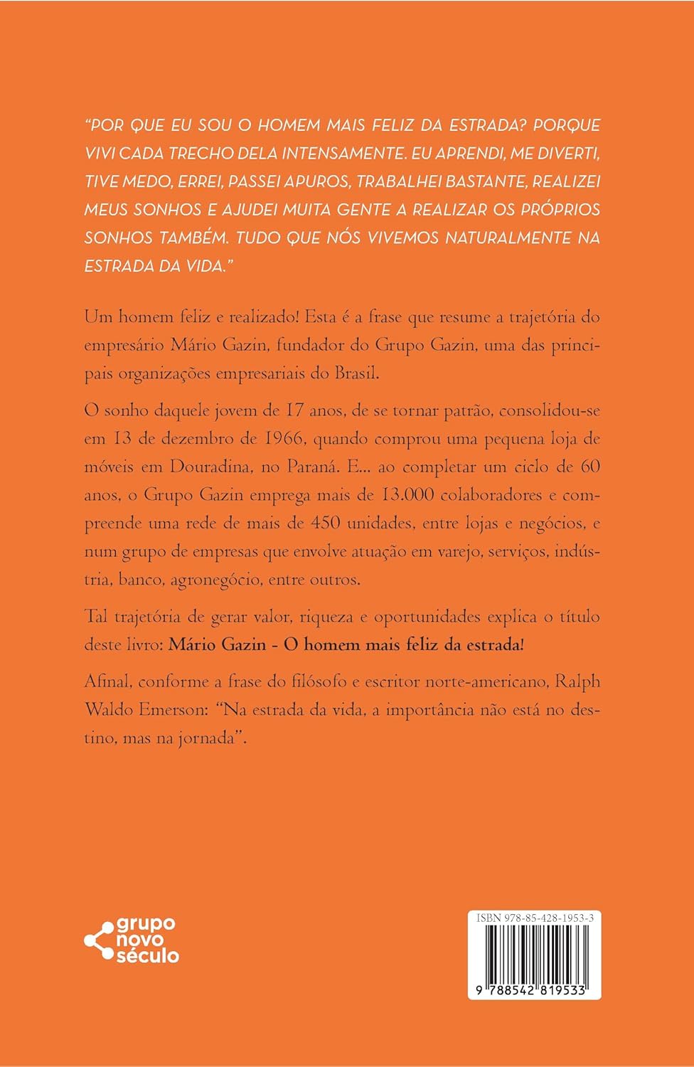 O Homem Mais Feliz da Estrada por Elias Awad - Amoler - Editora e Livraria