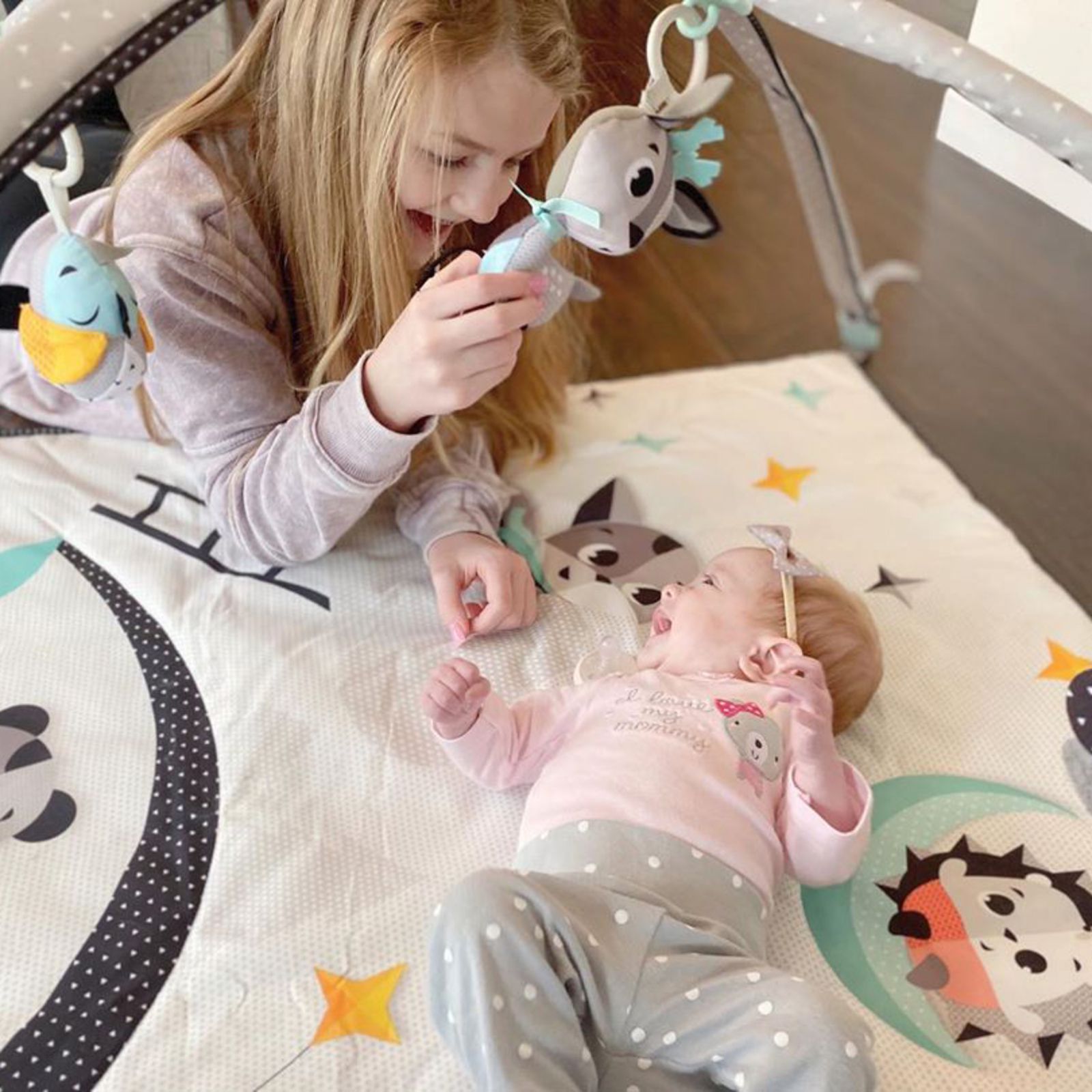 Berço Portátil 3 em 1 Here I Grow Bege Tiny Love - Nuvem de Algodão