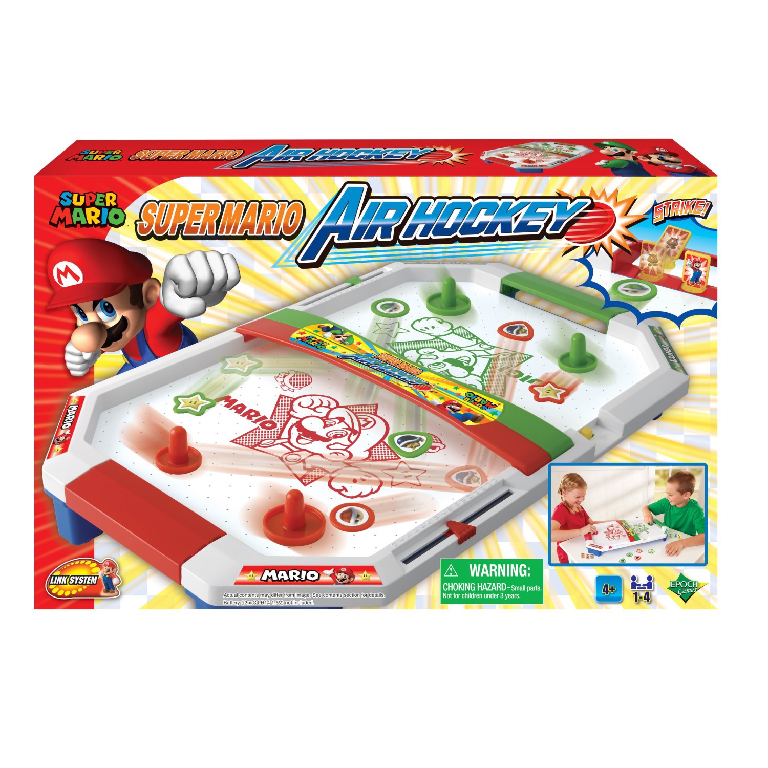 Super Mario Jogo Air Hockey Epoch Magia Super Mario - Nuvem de Algodão