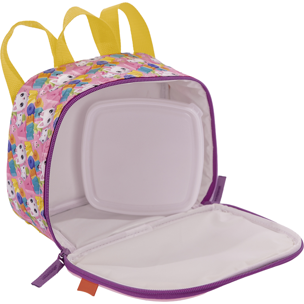 Lancheira Escolar Sestini Gabby M Plus Meow Colorido - Nuvem de Algodão