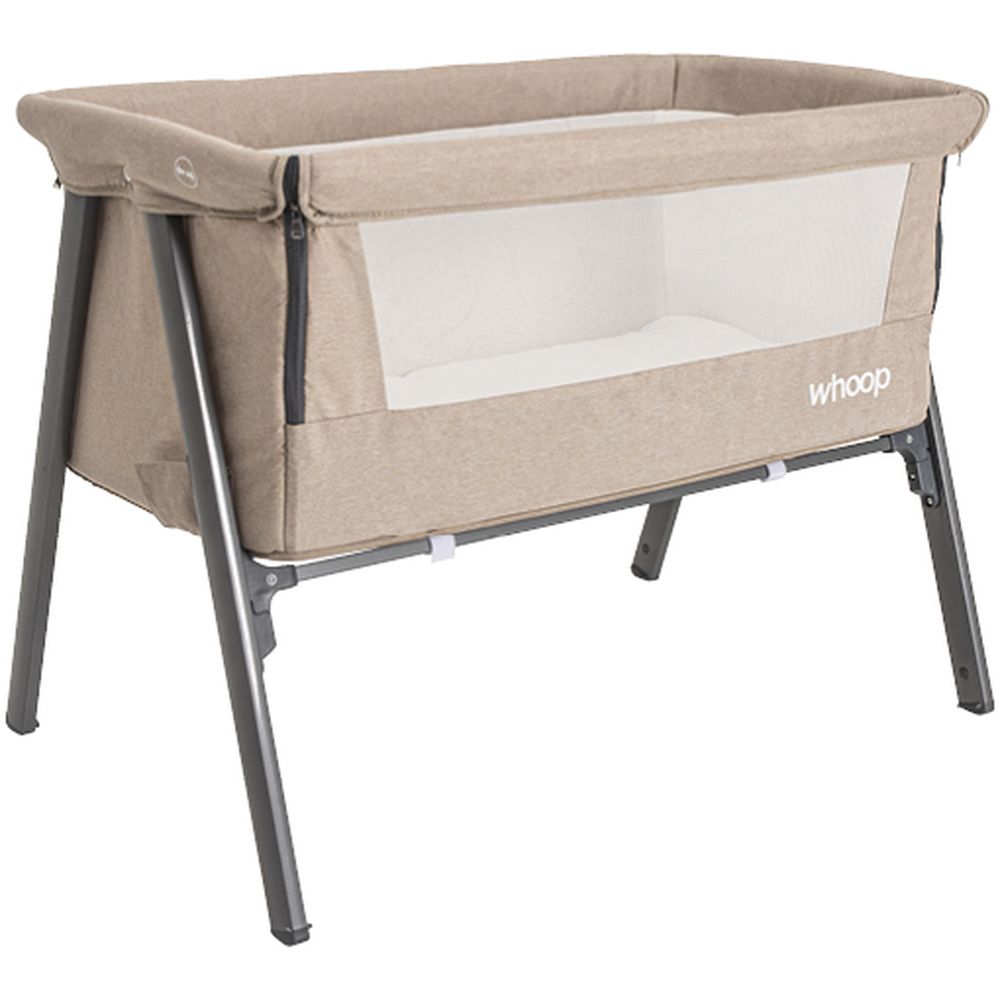 Berço Portátil Kiddo Lazy Lado a Lado Melange Cappuccino - Nuvem de Algodão