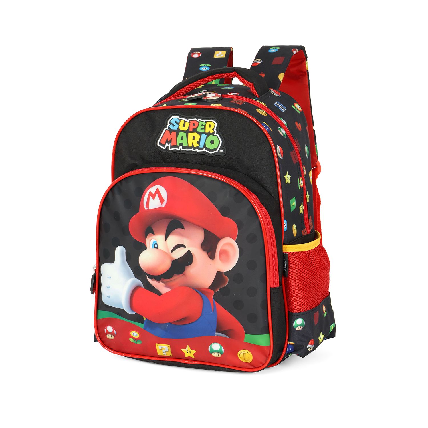 Mochila de Costas Luxcel Super Mario Bros Preto - Nuvem de Algodão