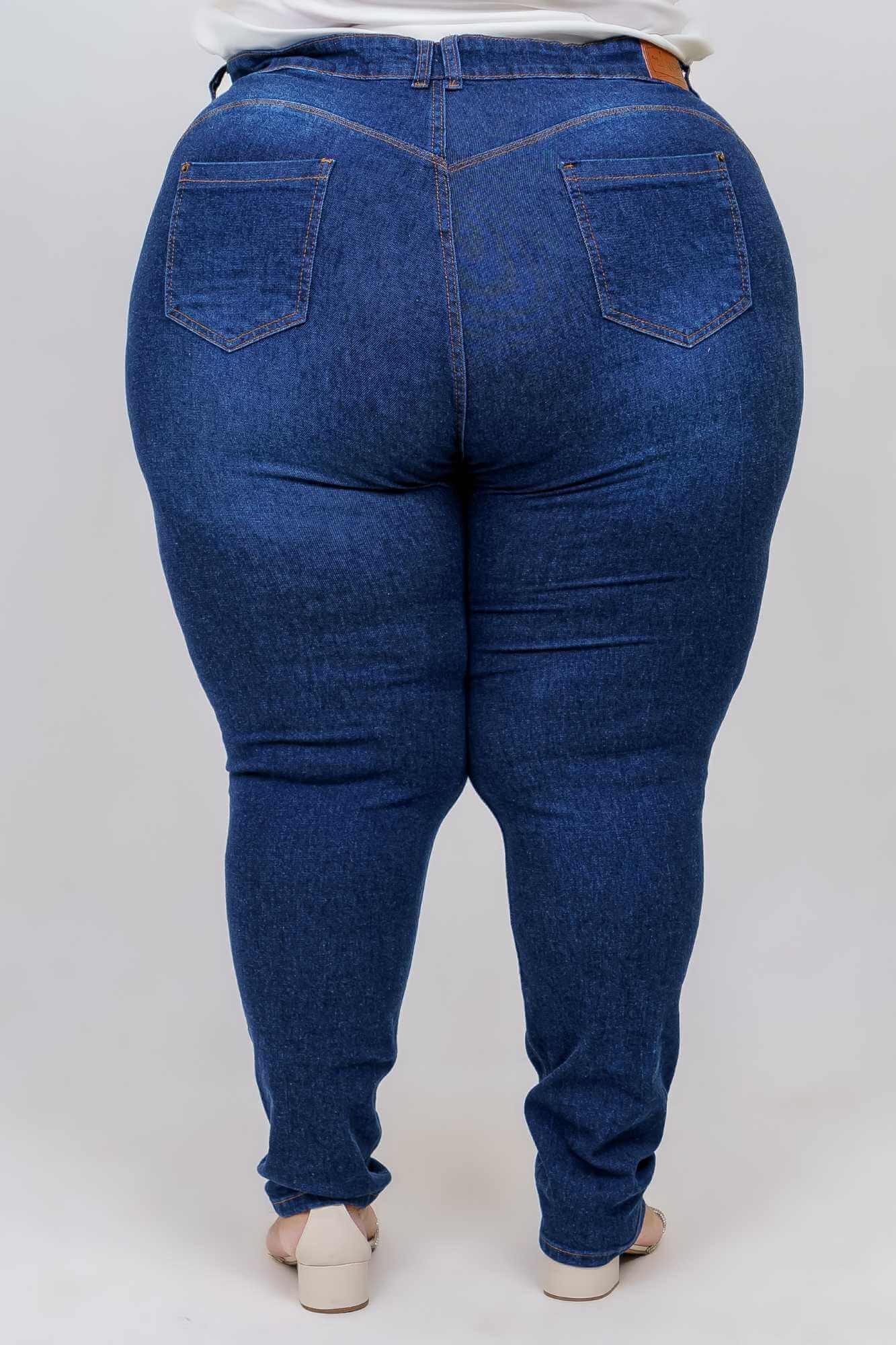 Calça Jeans Ane Plus Size Skinny Liedna Azul - Ane Jeans - 13 Anos