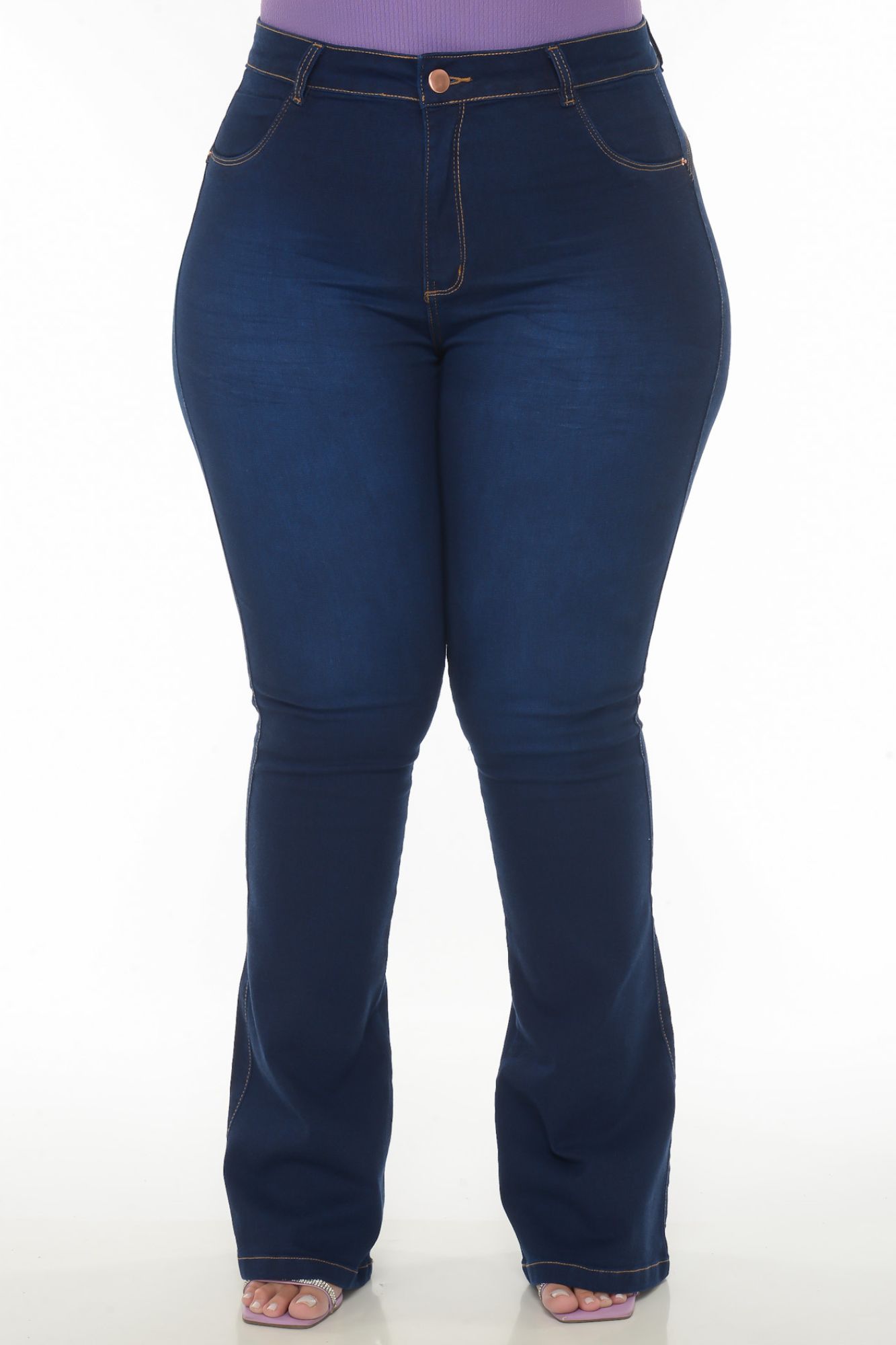 Calça Jeans Ane Plus Size Flare Duanny Azul - Ane Jeans - 12 Anos