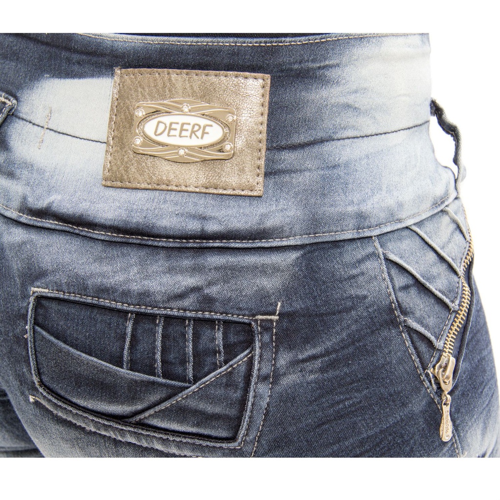 Calça Jeans Legging Deerf Lavagem Escura Manchada - Compre Agora - Ane ...
