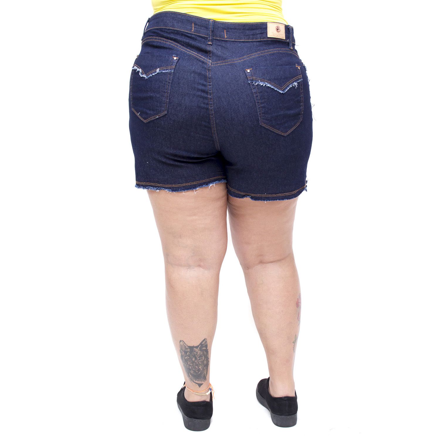 Shorts Jeans Feminino Xtra Charmy Plus Size Vandalci Azul - Ane Jeans ...