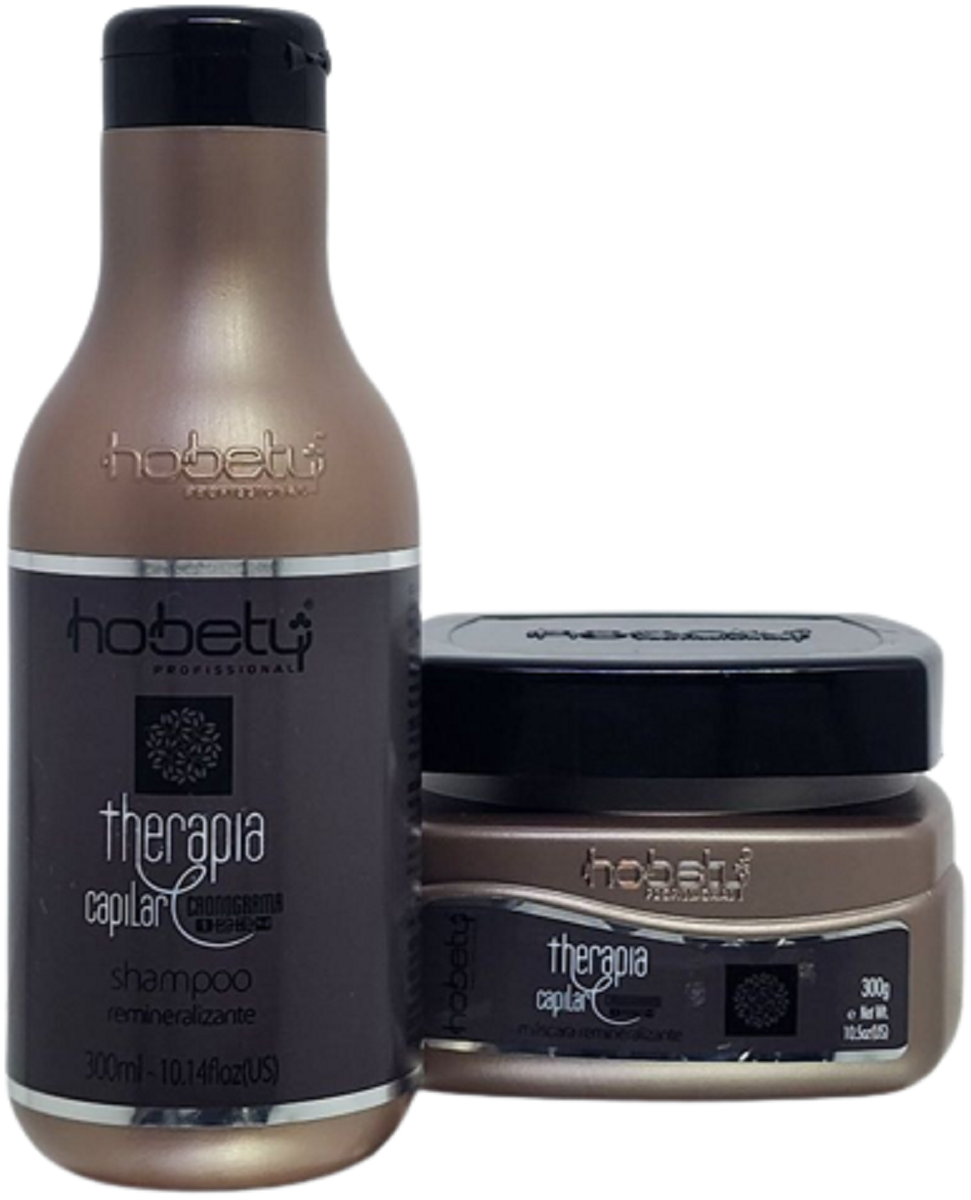 Kit Therapia Capilar Sh 300ml e Masc Remineralizante 300g Hobety ...