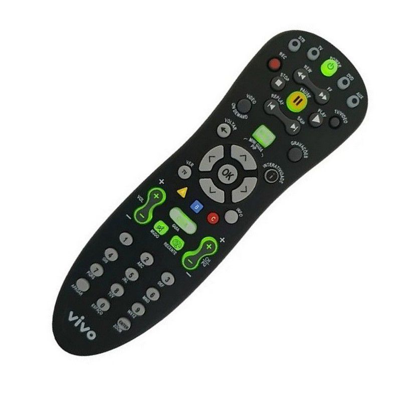Controle Remoto Vivo Fibra TV Original + Pilhas - Mundo do Controle ...