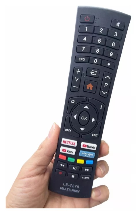 Controle Remoto Tv Multilaser Led Smart 4k - Mundo do Controle ...
