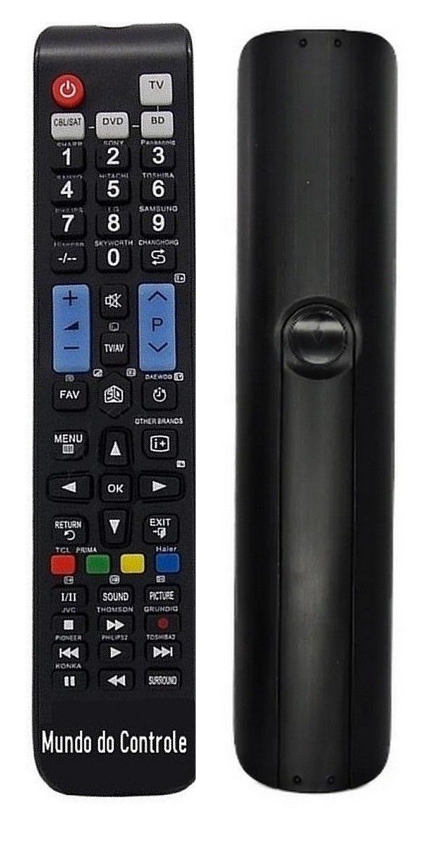 Controle Remoto Universal Para Tv Lcd Led Samsung , Toshiba , LG, Sharp ...