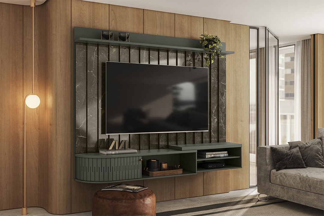 Bancada Suspensa Ímola Tv até 75" - Madetecsr - ítaly móveis estofados ...