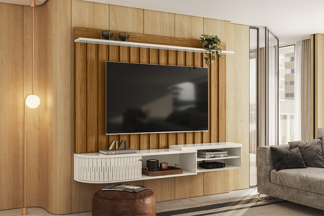 Bancada Suspensa Ímola Tv até 75" - Madetecsr - ítaly móveis estofados ...