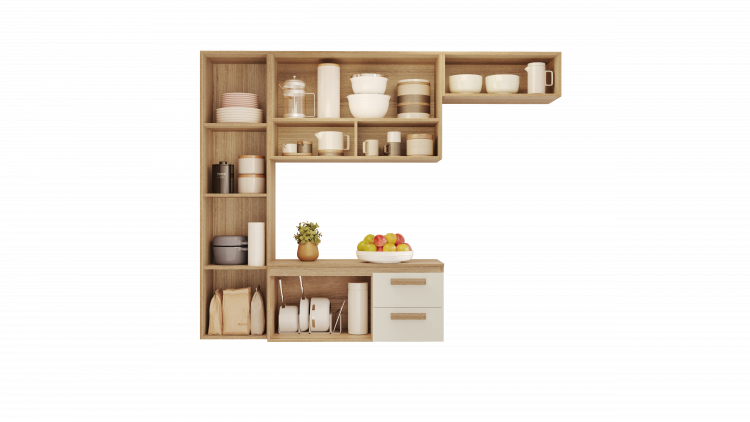 Cozinha Suspensa Smart 1.89m - Atacama - ítaly móveis estofados e ...