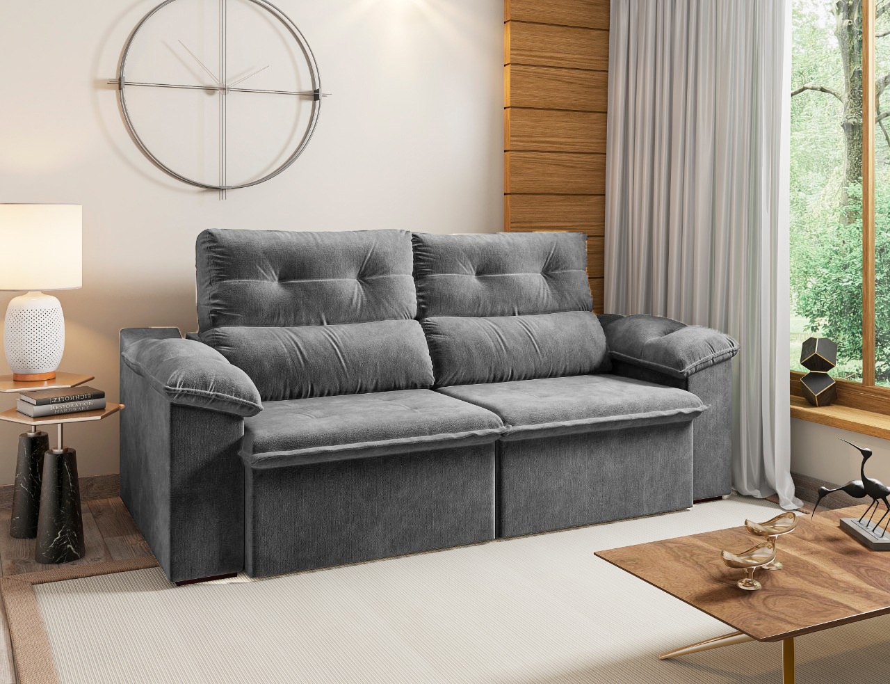 Retrátil e Reclinável Carioca 2.00m - Diviminas - ítaly móveis ...