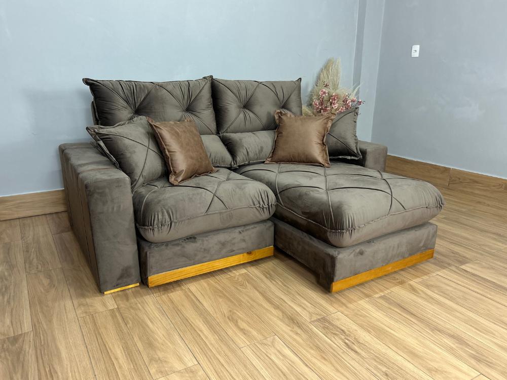 Retratil e Reclinável Gran Bello 2.00m D28 e Molas Ensacadas - Imperio Estofados - ítaly móveis ...