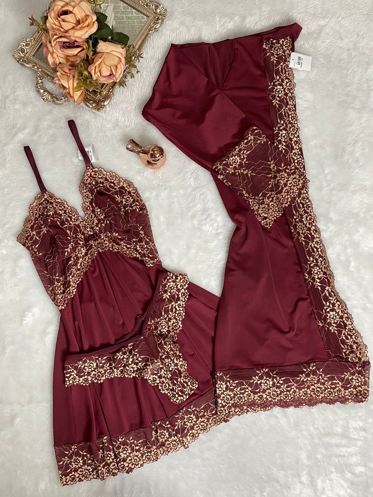 Kit Hobby e Camisola - Linda Moreira Moda Intíma