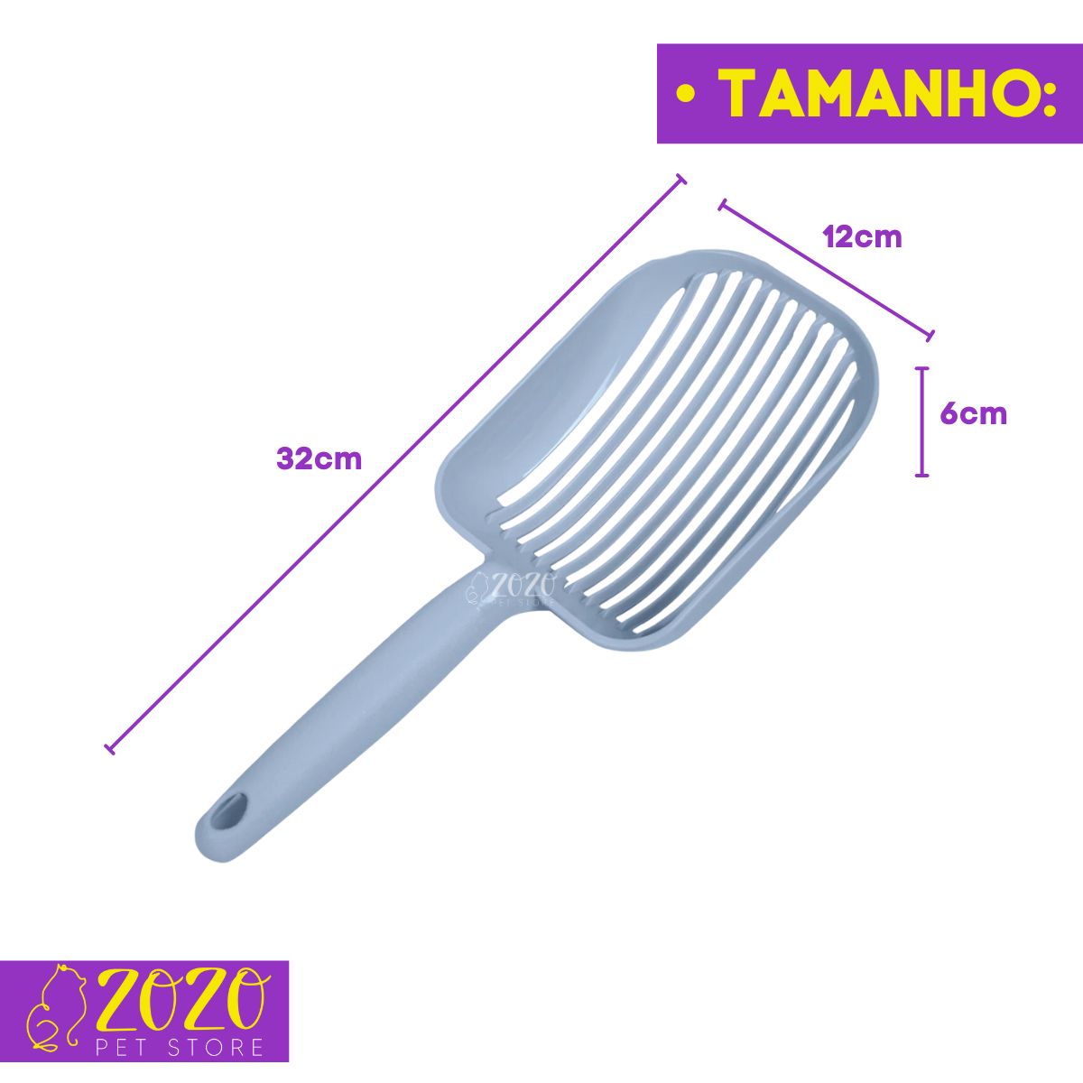 Pet Games Pazona Pá Higiênica De Areia Para Gatos Grande - Zozo Pet Store