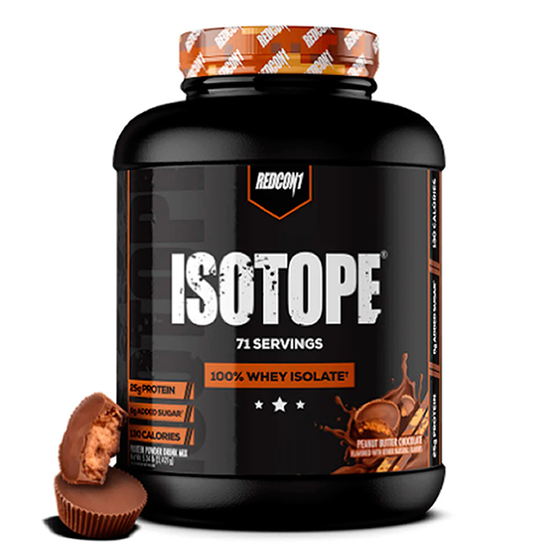 Isotope - 100% Whey Isolate Protein 5lb - Sabor Amendoim com Chocolate ...