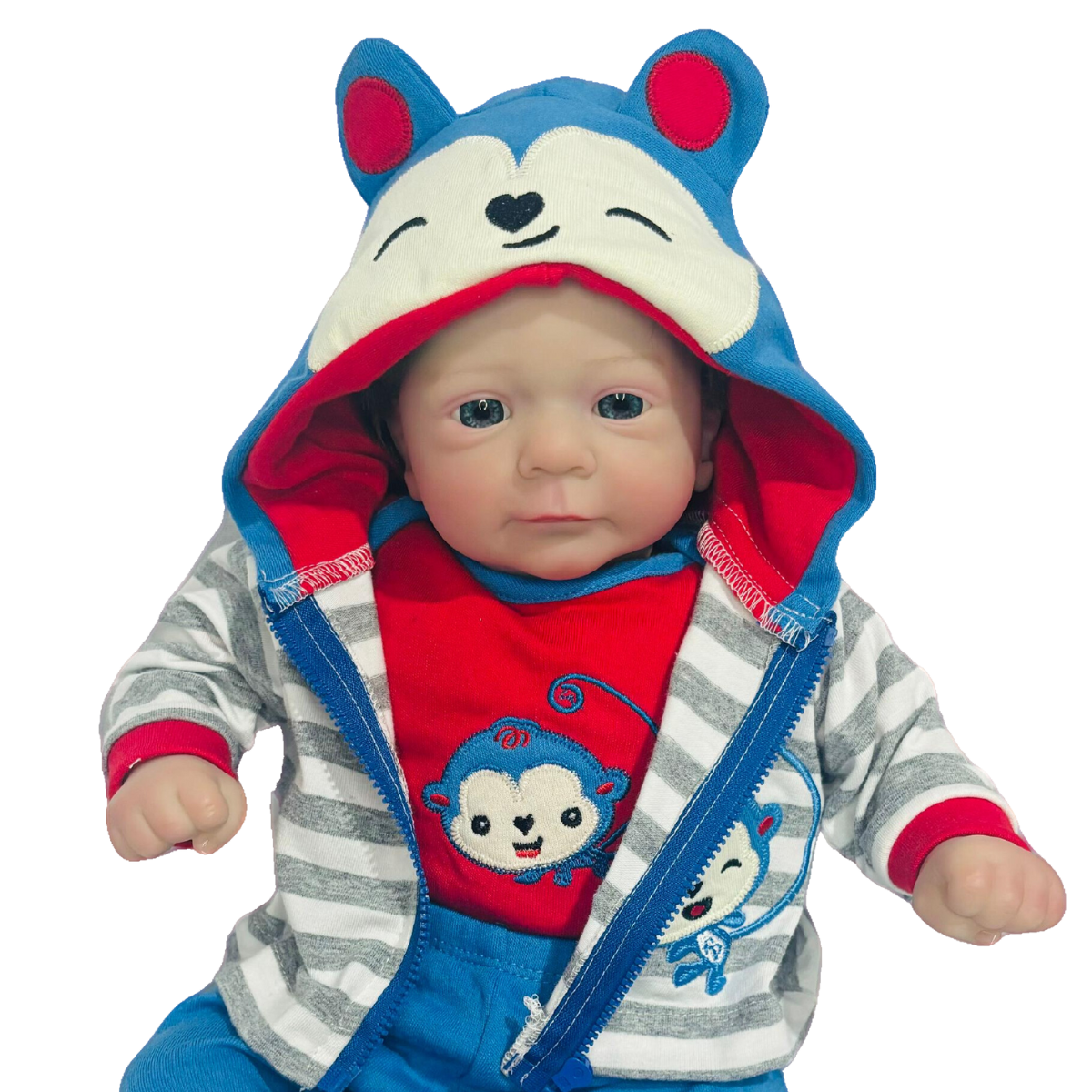 Boneco Bebe Reborn Corpo de Tecido Ravi - 48cm - Malki: Presentes que ...